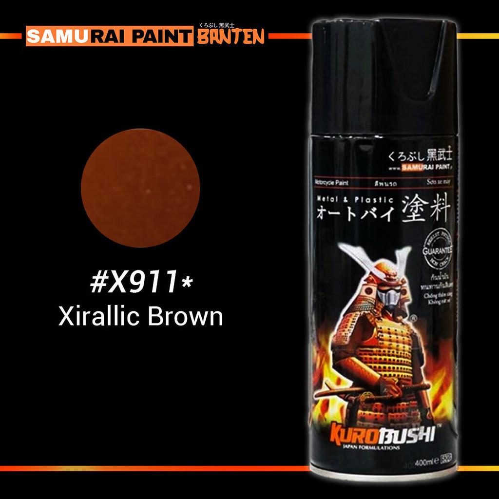 Jual Samurai Paint Premium X Coklat X911 Brown Xirallic Colours ...