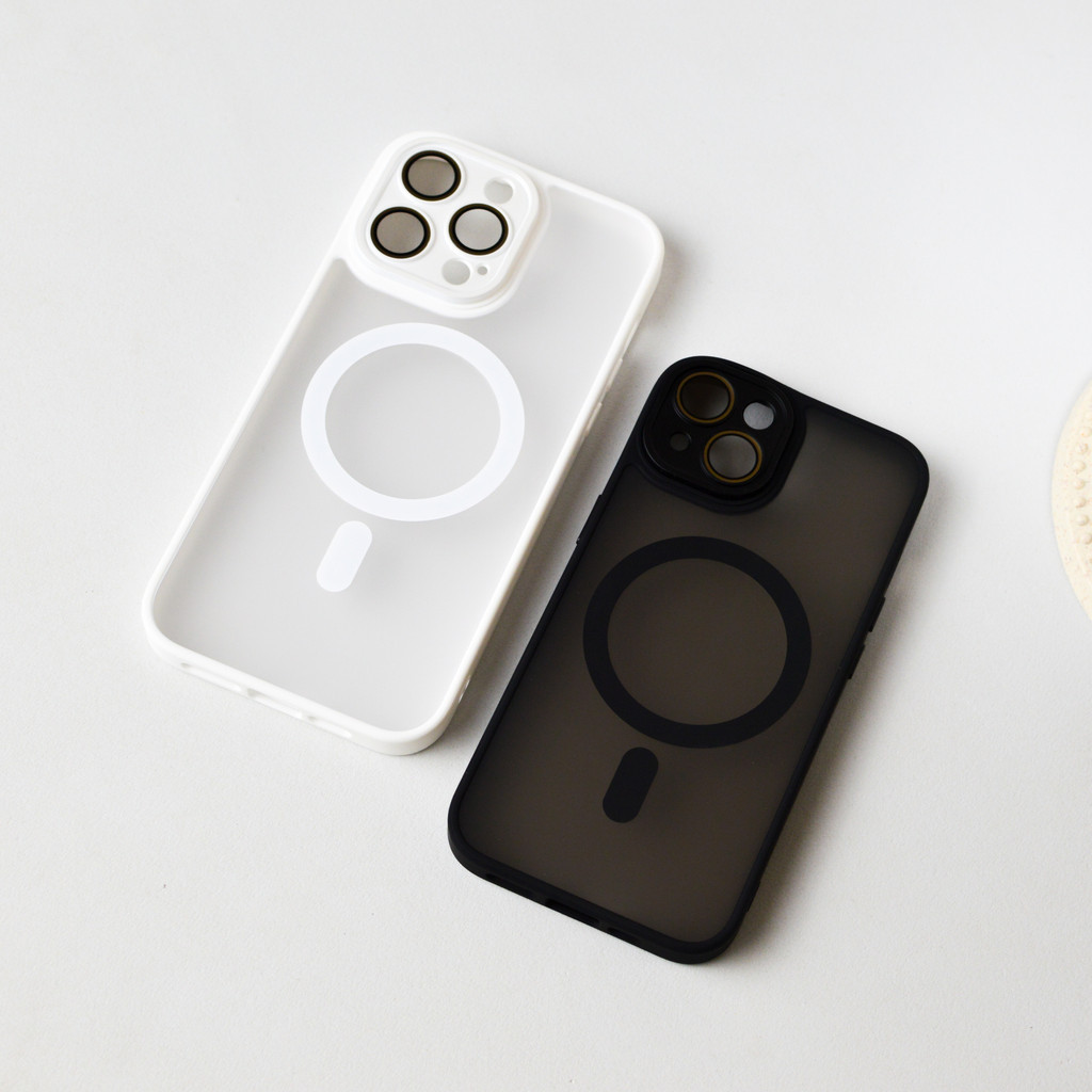Jual LUCID Magnetic Magsafe Case Black and White Compatible with iPhone ...
