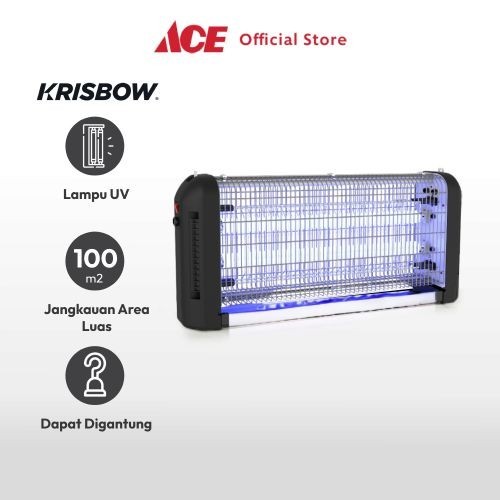 Jual Ace Krisbow Pembasmi Serangga 2X15 Watt Insect Killer Trap Pengusir Serangga Otomatis ...