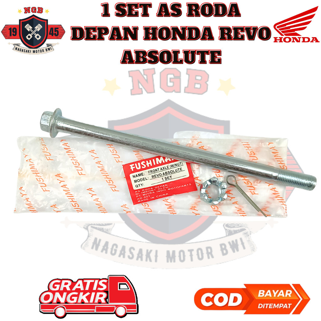 Jual As Roda Depan Motor Revo Absolute - As Roda Depan 1 Set Mur Honda ...