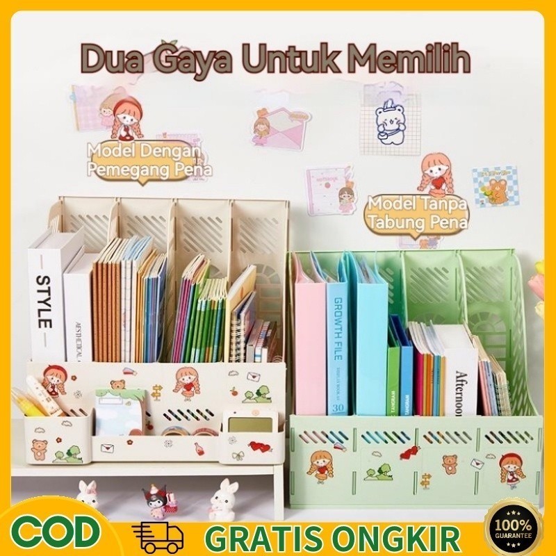 Jual [COD] Rak Buku Sekat /rak Buku Minimalis/desk Organizer /rak File ...
