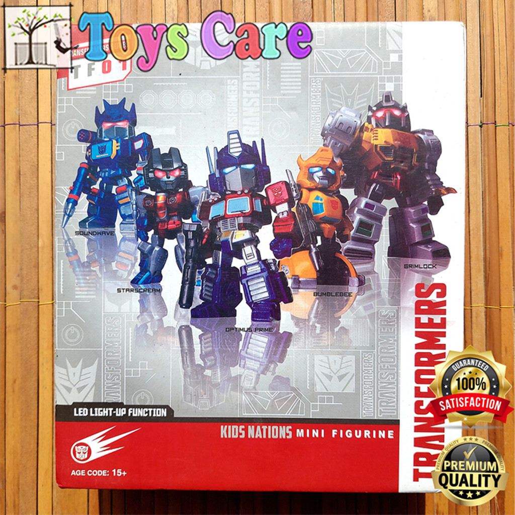 Jual KIDS NATIONS TRANSFORMERS KW SET 5 PCS OPTIMUS PRIME BUMBLEBEE ...