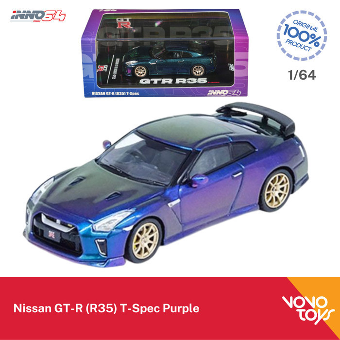 Jual Inno 1/64 Nissan GT-R (R35) T-Spec Purple Inno64 | Shopee Indonesia