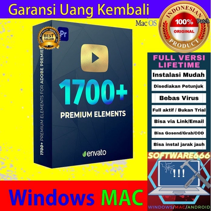 Jual 1700 Videohive Youtube Pack Transitions V2.1 [WIN & MAC] - SOFTWARE - APLIKASI - PC ...