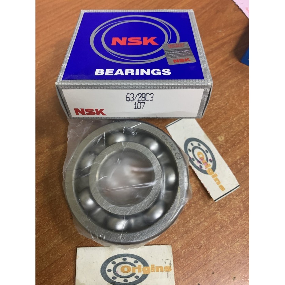 Jual BEARING 63/28 C3 NSK ORIGINAL JAPAN 63/28C3 ZK ONLINE | Shopee ...