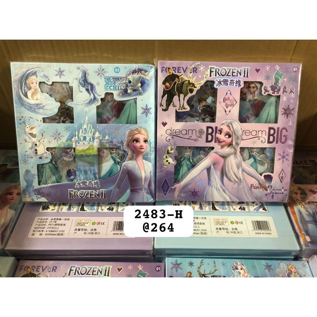 Jual Sticker Frozen 100 pcs per box Frozen Elsa Ana Box Sticker Murah ...