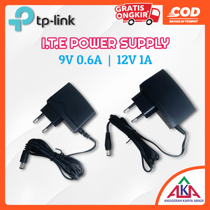 Jual TP-LINK ITE Power Supply Adaptor Charger 9V / 12V DC 0.6A / 1A ...