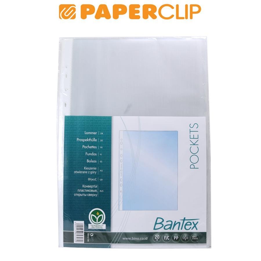 Jual CLEAR POCKET BANTEX 8843 FC ISI 20 OHP | Shopee Indonesia