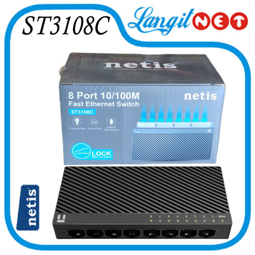 Jual NETIS ST3108C 8 PORT FAST ETHERNET SWITCH | Shopee Indonesia