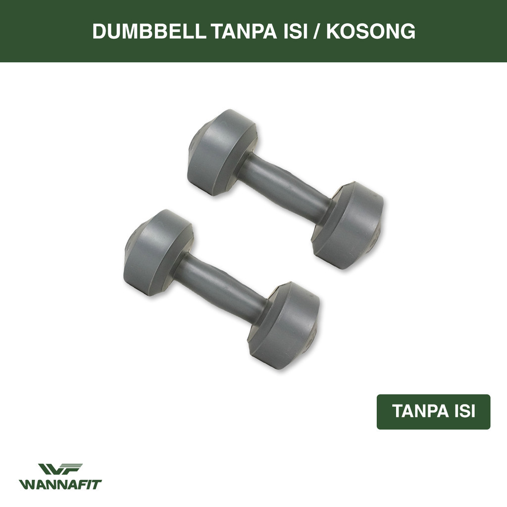 Jual Dumbbell Plastik Tanpa Isi Wannafit | Barbell Barbel Dumbell Kosongan 3kg 5kg 7kg 10kg 3 kg ...