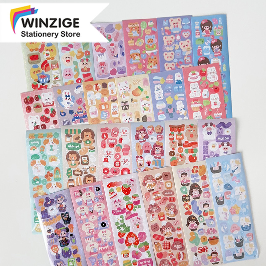 Jual Winzige 20Pcs Stickers set stiker lucu kartun photocard kpop decor ...