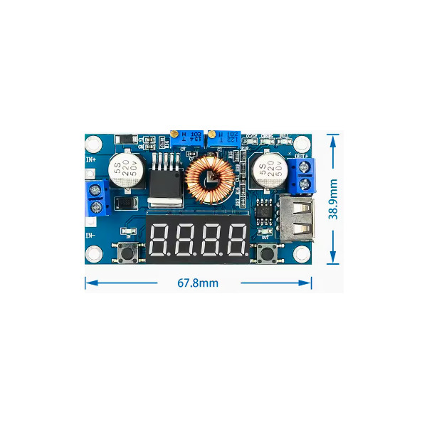 Jual Modul XL4015 DC-DC Step Down Module 5A 75W with Voltmeter | Shopee Indonesia