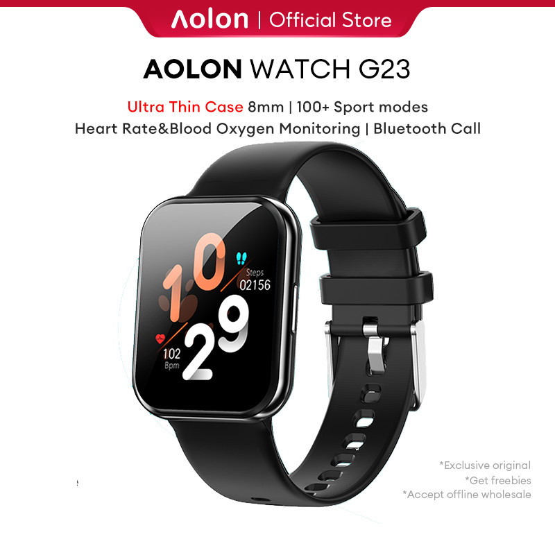 Jual Aolon G23 Jam Tangan Pria Ultra Thin 8mm Case Bluetooth Call ...