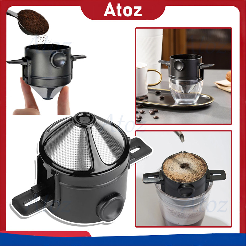 Jual Portable Coffee Filter Pour Over V60 Dripper Cone Saringan Kopi ...