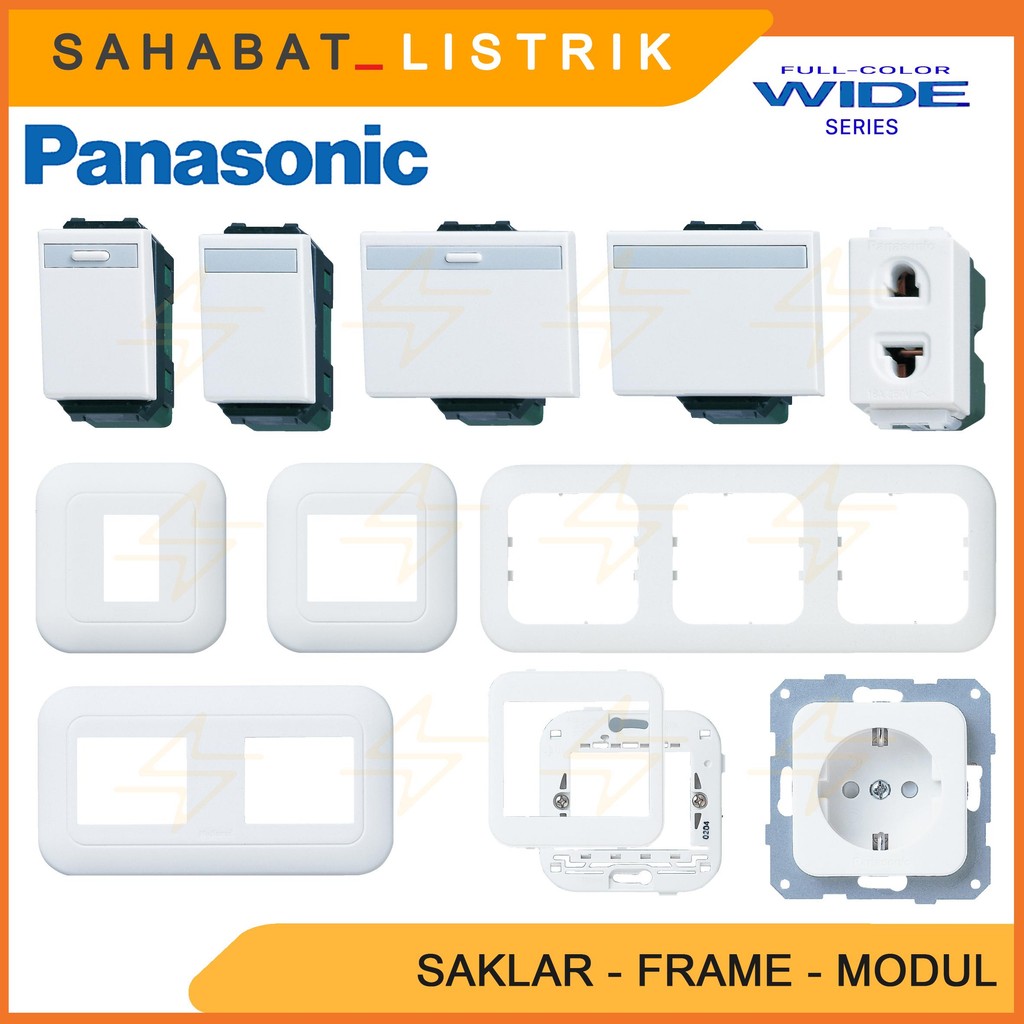 Jual PANASONIC Wide Series sakelar engkel seri stop tv data tlp modul ...