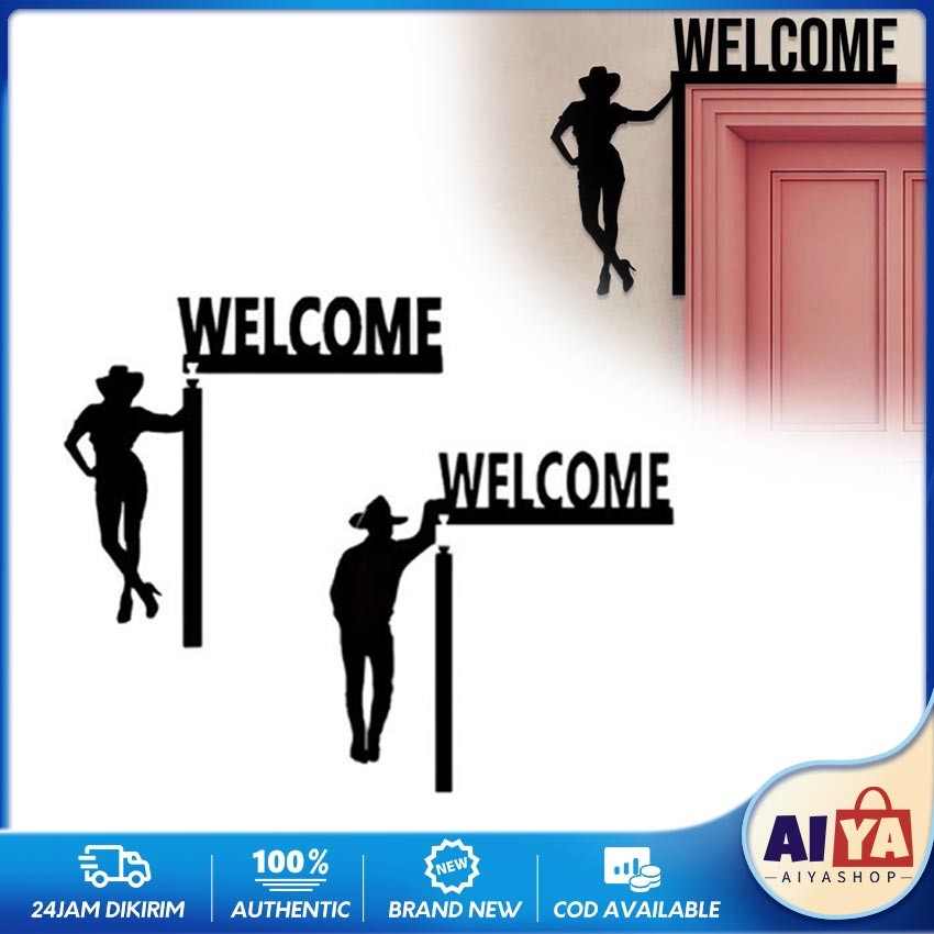 Jual Tulisan Kayu Welcome Toilet Pria Wanita Sign Icon Toilet Signage ...