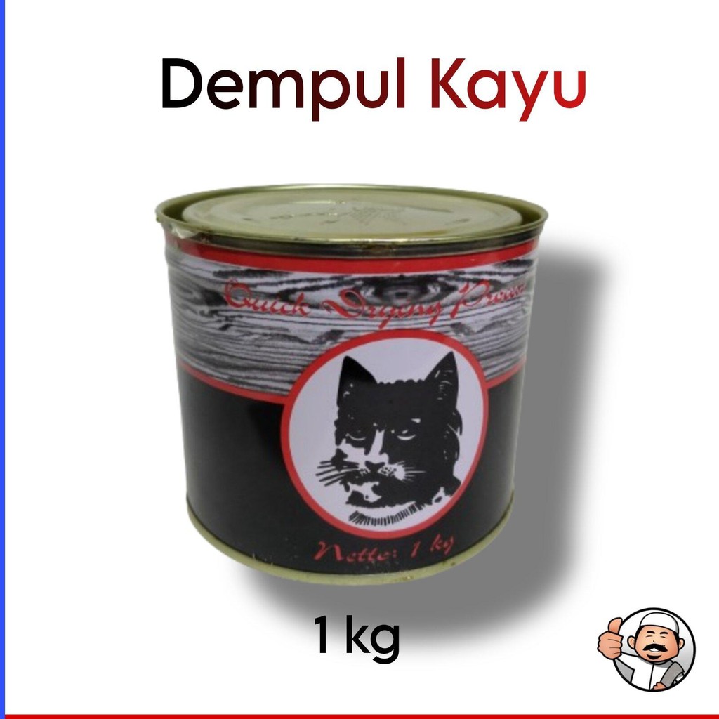 Jual Dempul Kayu Plamur Kucing Warna Putih 1kg untuk Pintu Jendela dan ...