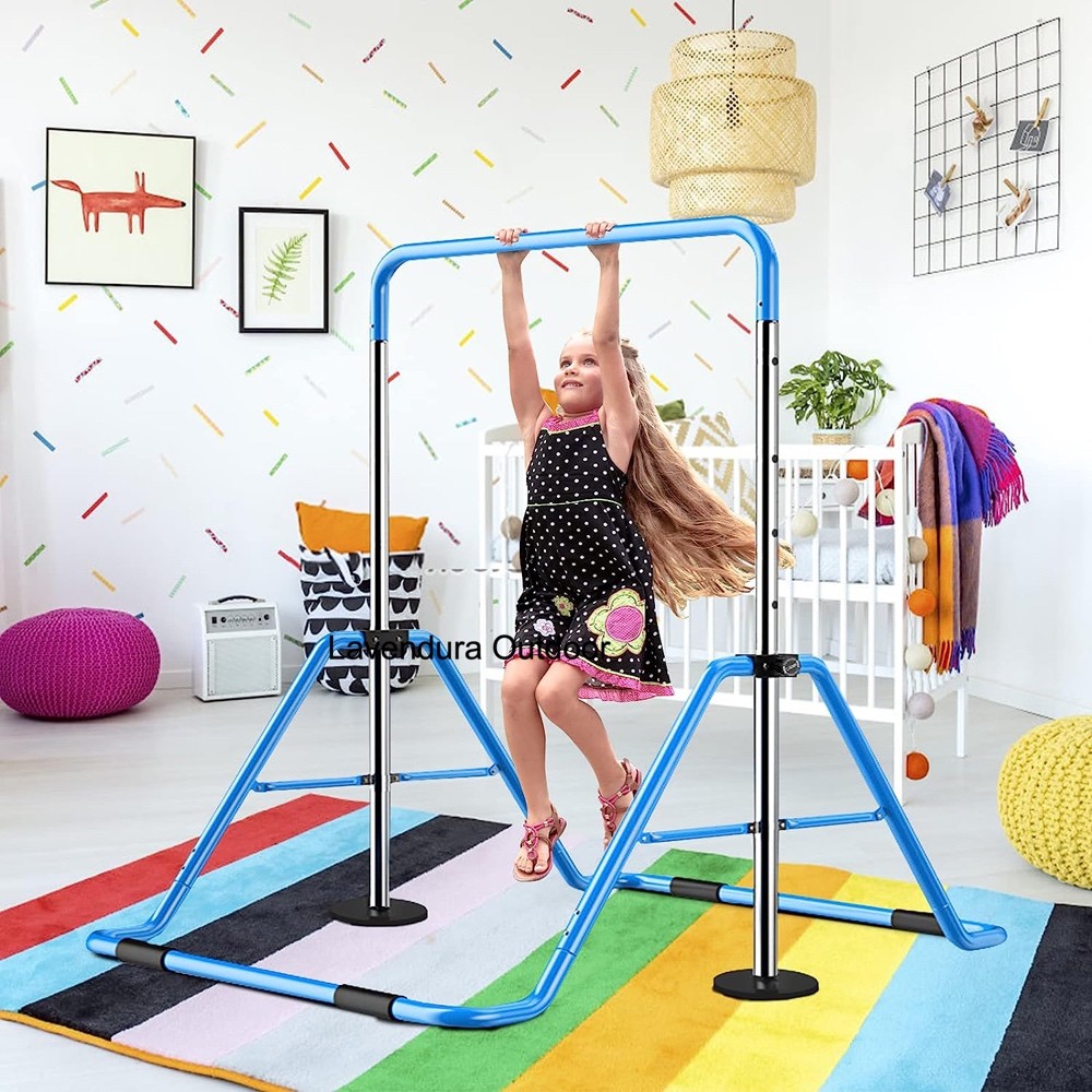 Jual Mainan Pull Up Anak Gymnastics Playground Bar Blue Wahana Mainan ...
