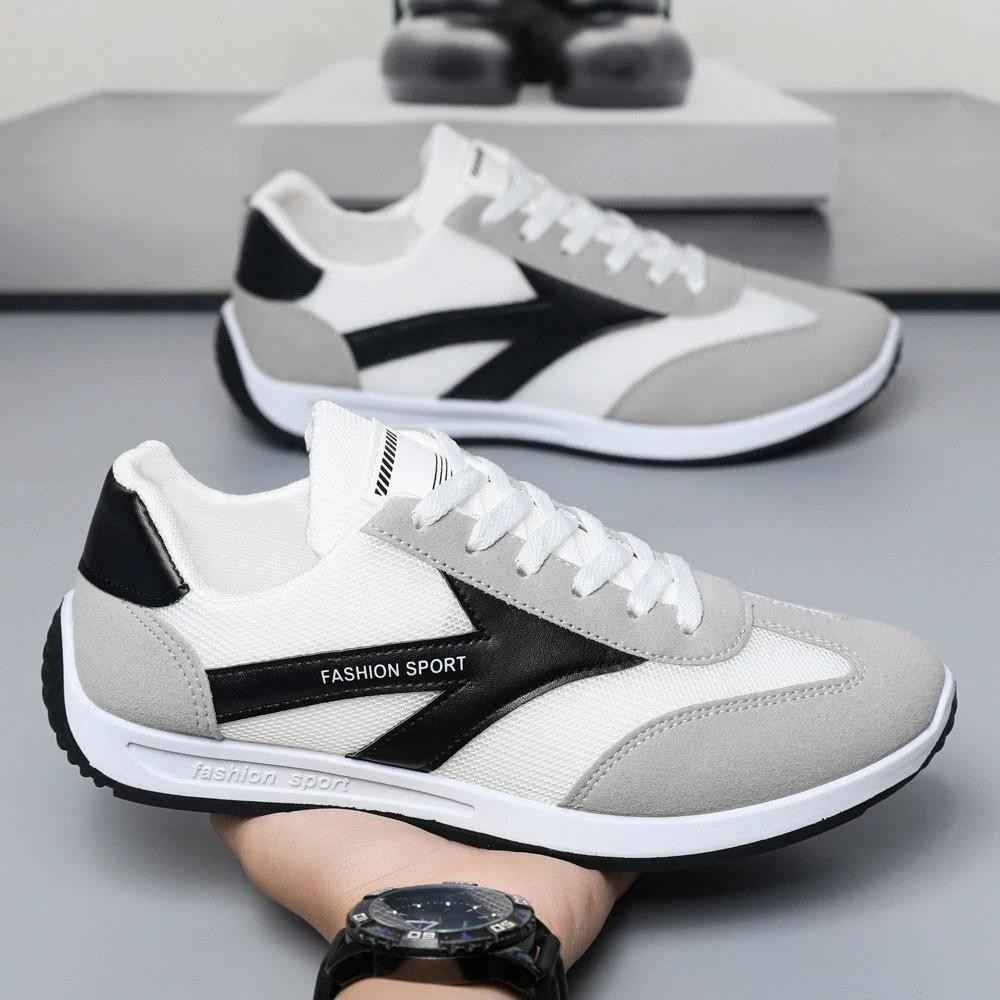 Jual Sepatu pria, koleksi baru musim semi 2025. Sepatu putih berseni ...