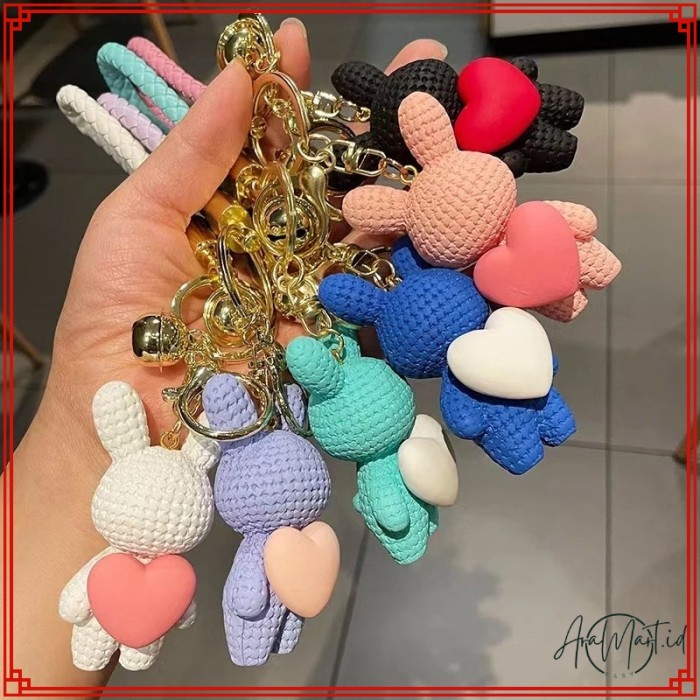 Jual Gantungan Kunci Lovely Runner Love Bear Love Rabbit Tas Sekolah ...