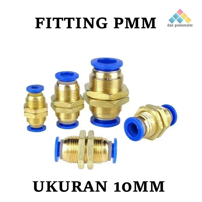 Jual FITTING PMM UKURAN 10MM BULKHEAD SAMBUNGAN SELANG LURUS | Shopee ...