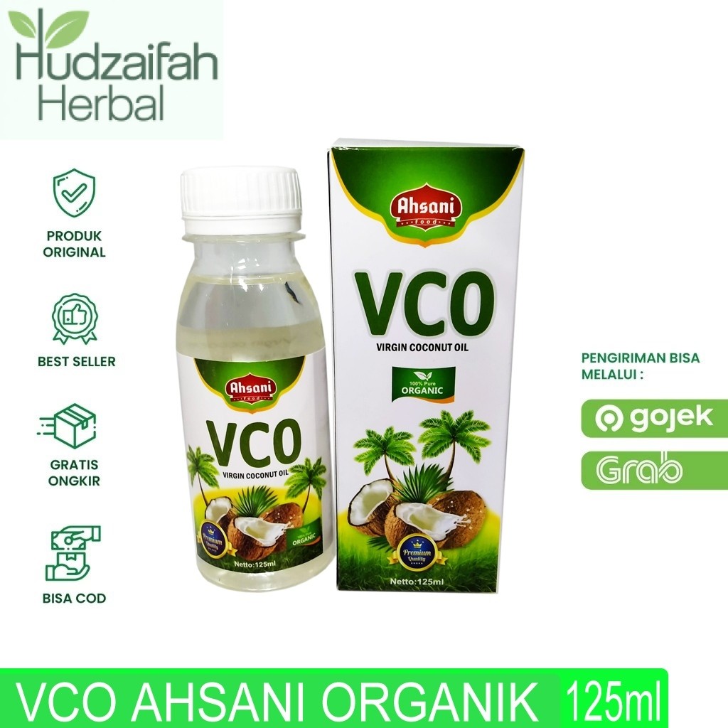 Jual Minyak Virgin Coconut Oil Minyak Kelapa Murni Ahsani VCO - 125ml | Shopee Indonesia