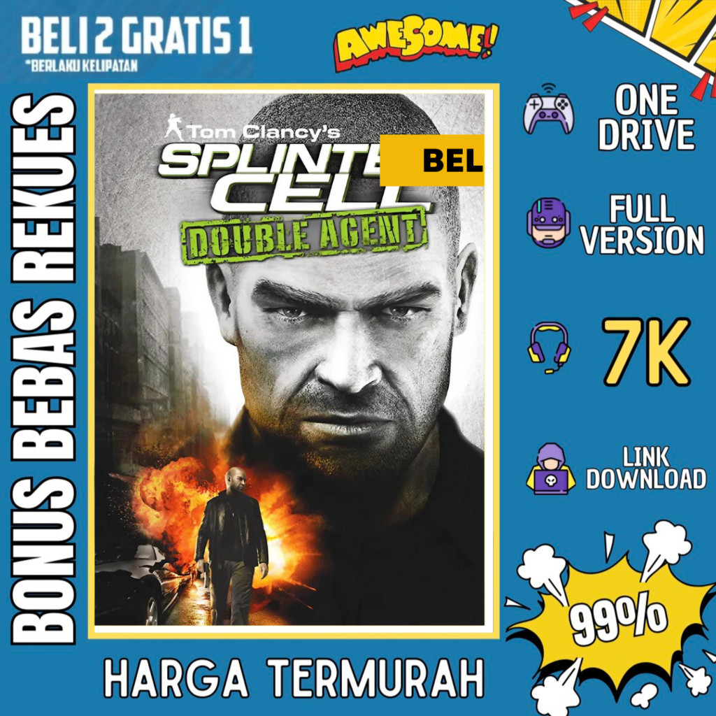 Jual TOM CLANCYS SPLINTER CELL DOUBLE AGENT - GAME PC - GAME LAPTOP - PC GAMES - BELI 2 GRATIS 1 ...