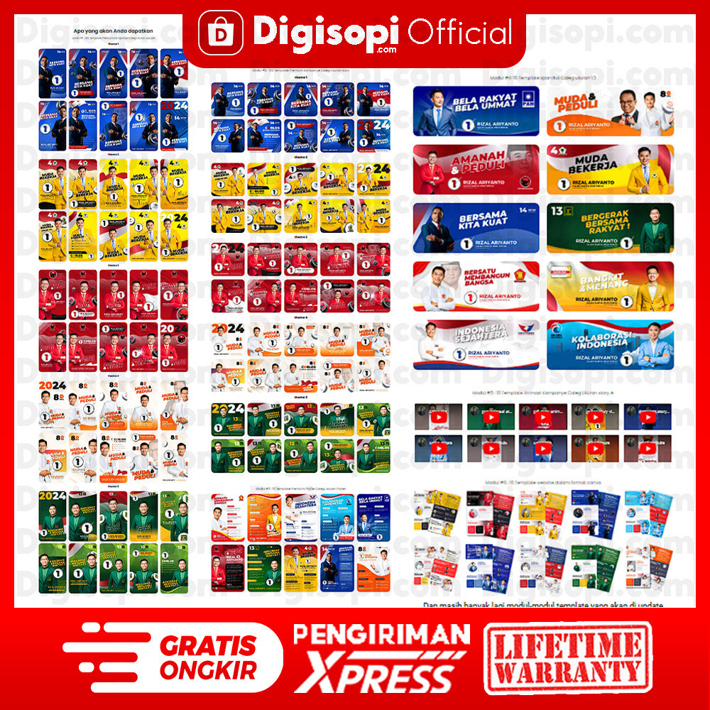 Jual Canvadio The Election | Template kampanye Caleg | Shopee Indonesia