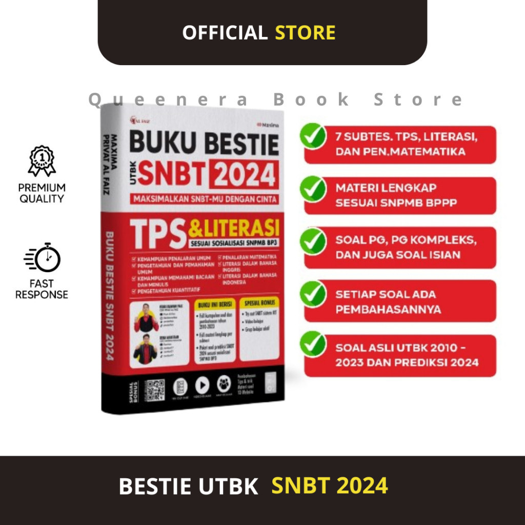 Jual Buku Bestie Utbk Snbt 2024 Tps Dan Literasi Maxima Alfaiz Update