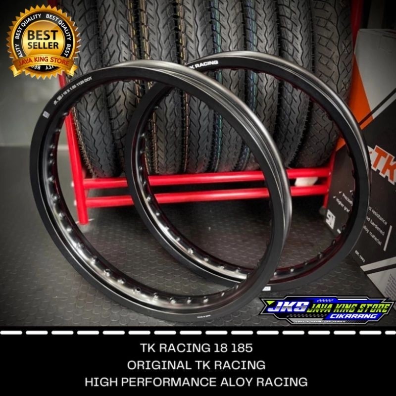 Jual Velg pelk TK RACING Ring 18 hitam Glossy ukuran 160 185 Original ...