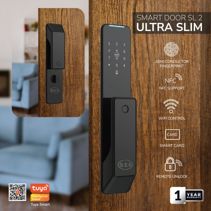 Jual SES Smart Wifi Door Lock SL 2 - Smart Door Lock Password ...