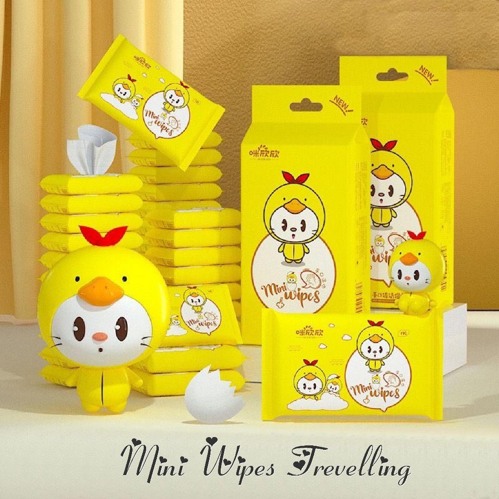 Jual Tisu Basah Mini Tissu Basah Mini Tissue Mini 1 Pack Isi 9 Bungkus ...