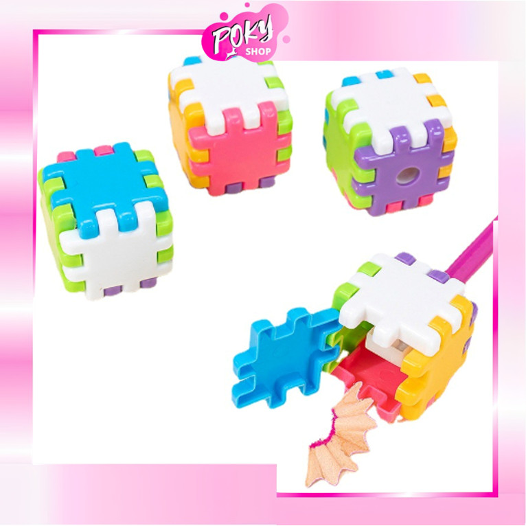 Jual POKY - S5744 Peraut Pensil Putar Rautan Pensil Karakter Puzzle ...