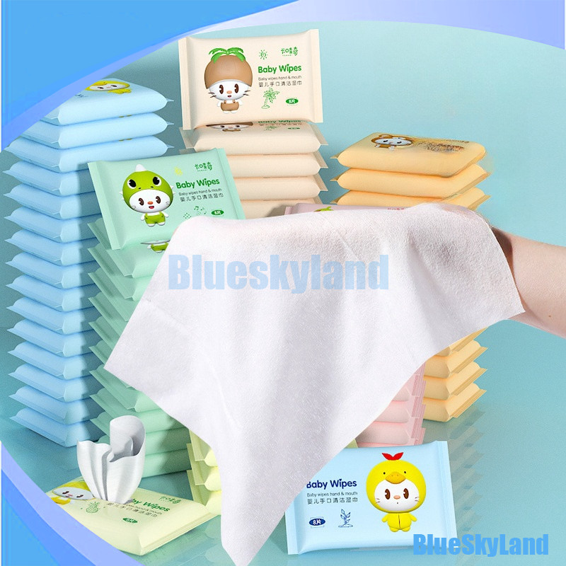 Jual Tissue Basah Mini Karakter Travel Satu Pak Isi 8 Lembar Travelling ...