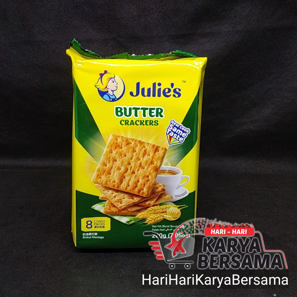 Jual JULIE'S BUTTER CRACKERS CONVI-PACK 8'S X 25GR | Shopee Indonesia