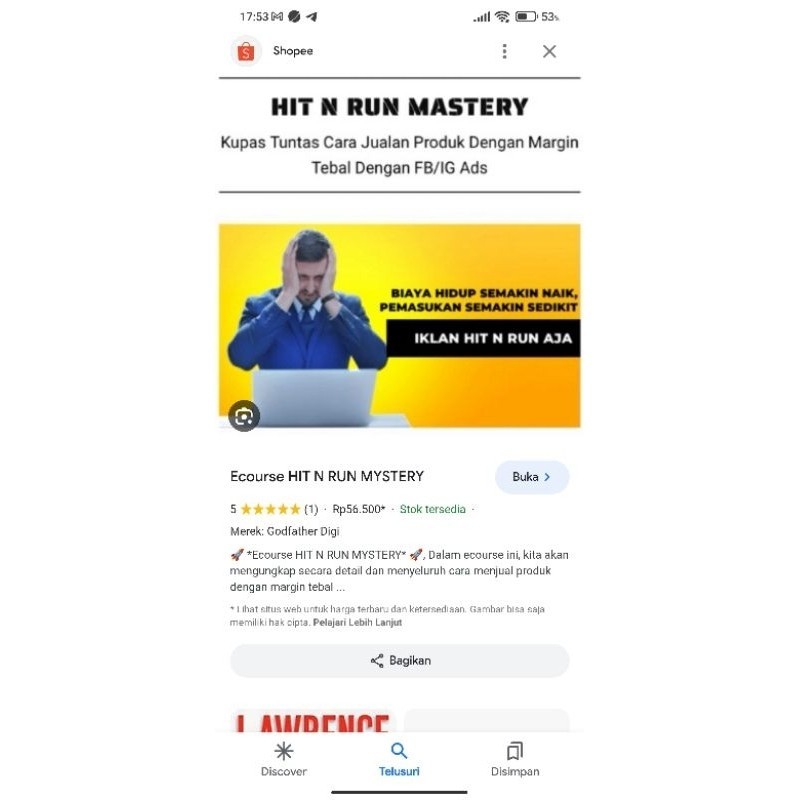 Jual Ecourse HIT N RUN MYSTERY - Godfather Digital | Shopee Indonesia