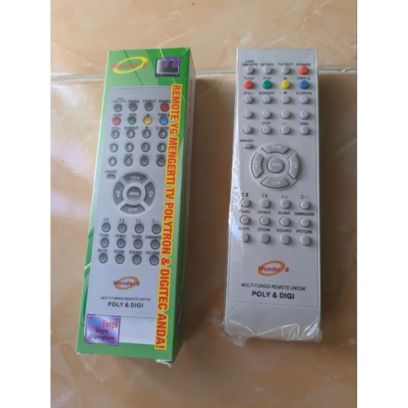 Jual Remote Universal Tv Tabung Polytron Wonder LS 3009 Tanpa Setting ...