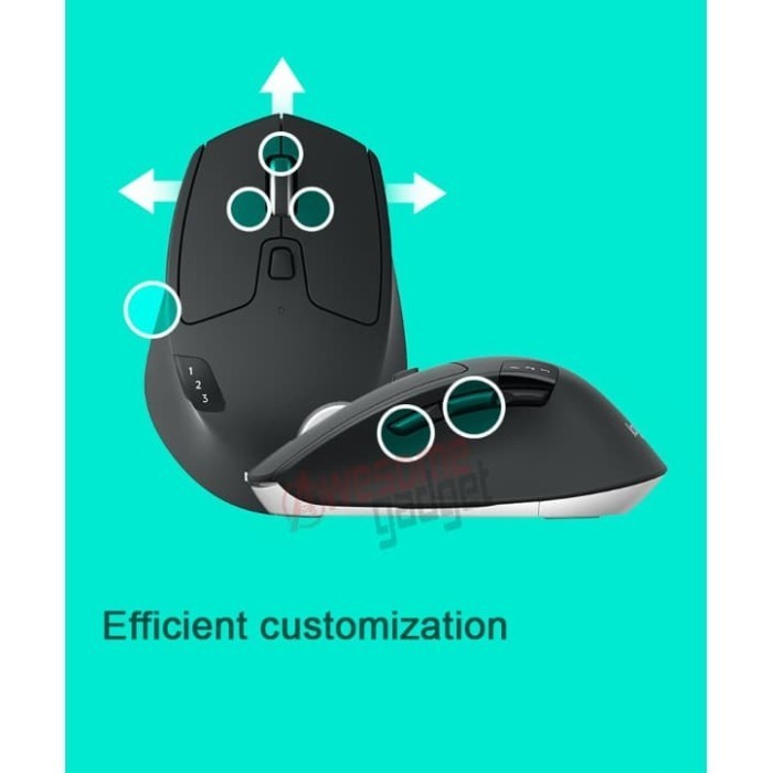 Jual Logitech M720 Triathlon Multi Device Wireles Mouse - Mouse Only ...