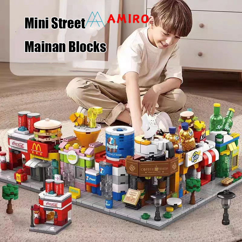 Jual Mainan Block Seri Mini Street / Balok Blok Bangunan / Mainan ...