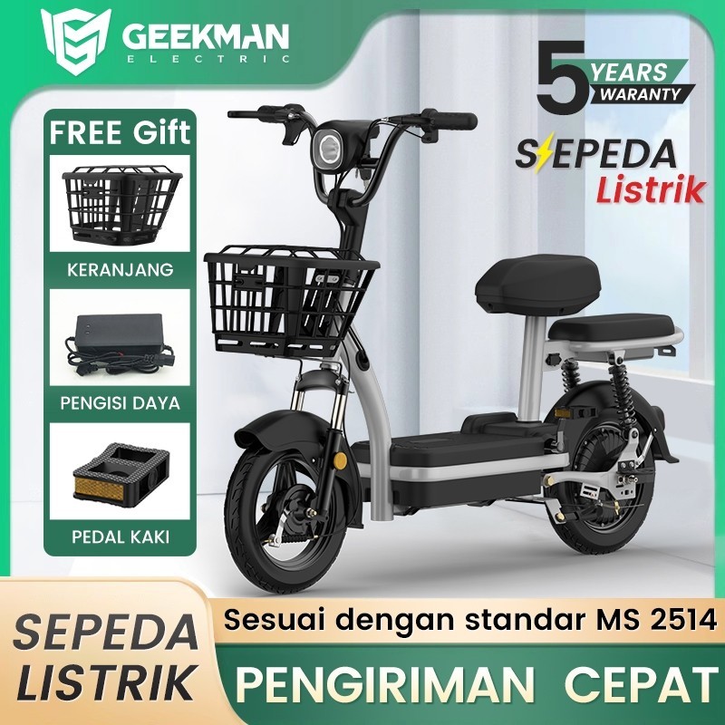 Jual GEEKMAN Sepeda Listrik Dewasa Sepeda Motor Listrik Sepeda Listrik ...