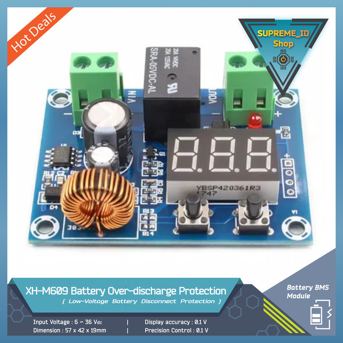 Jual XH-M609 DC 6-36V Battery Low Voltage Disconnect Over-Discharge ...