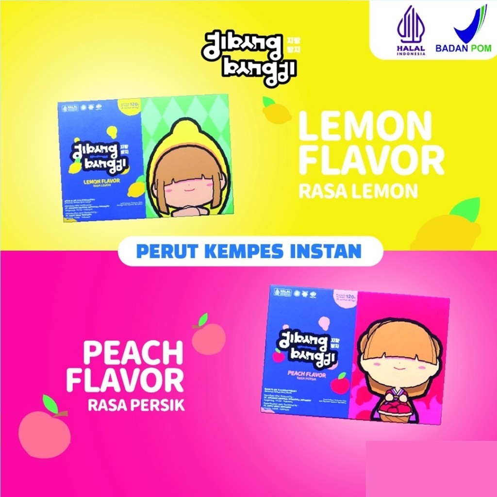 Jual Jibang Bangji Minuman Fiber 1 Box Mix Lemon dan Peach | Shopee ...