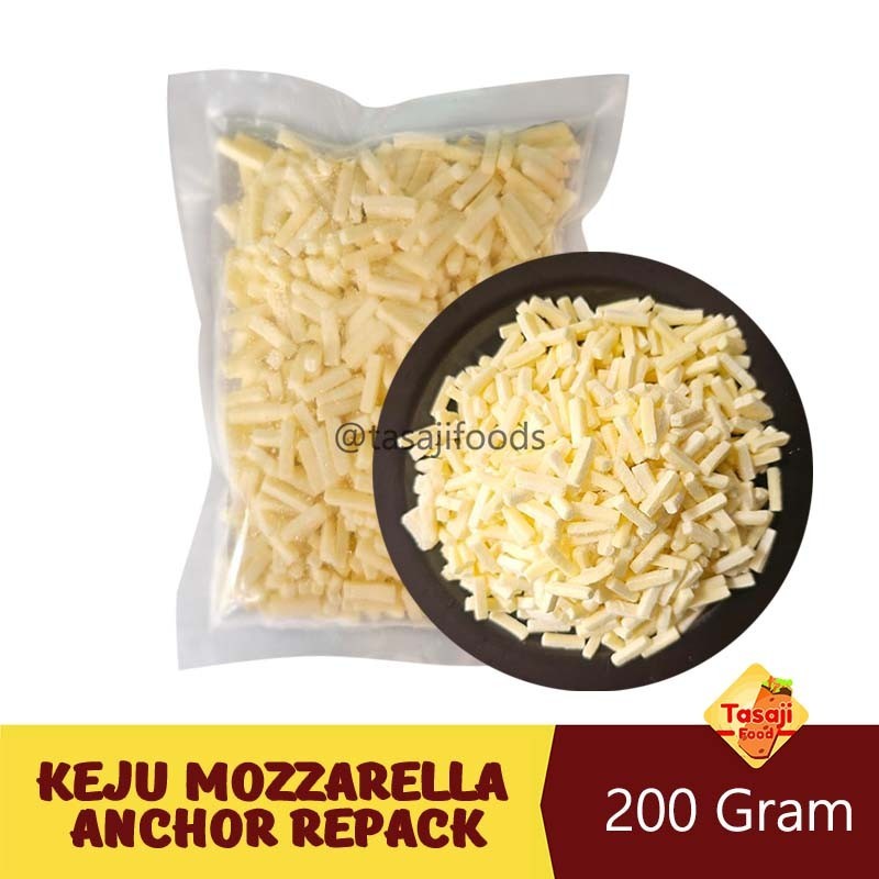 Jual Keju Mozzarella Anchor Shredded Extra Stretch Reapack 200 Gram ...
