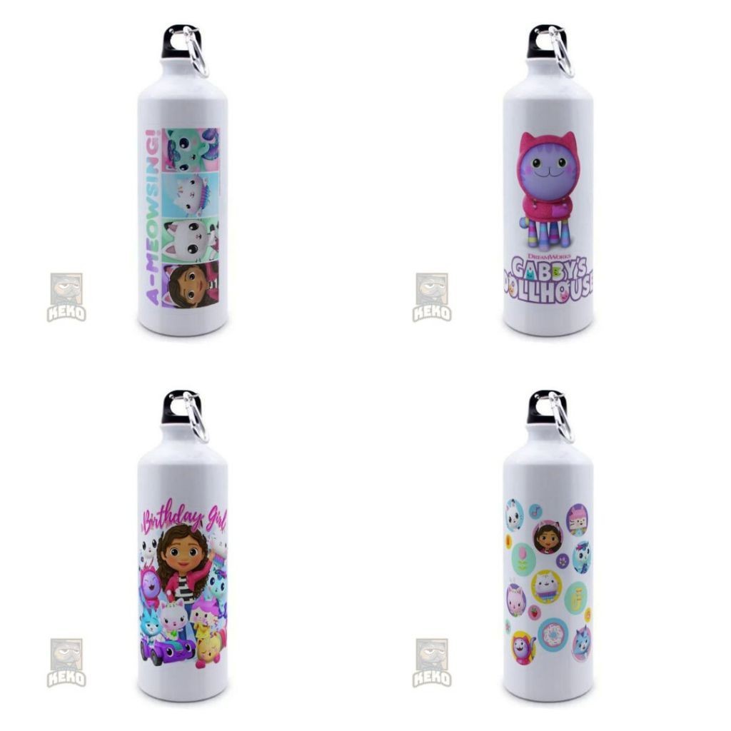 Jual Botol Sport cartoon Net V Gabby Doll House | Botol Hadiah | Botol ...