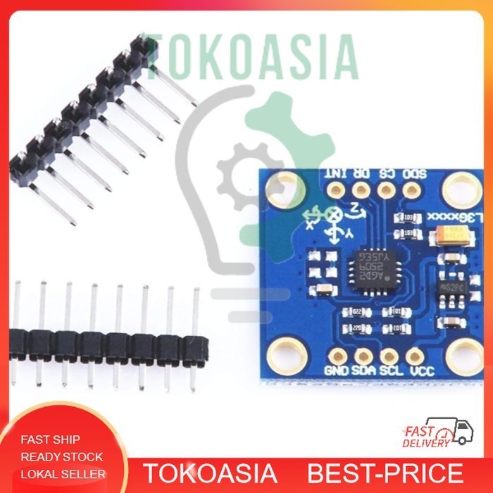 Jual GY-50 L3G4200D Three Axis Digital Rate Gyroscope Sensor Module Compatible Arduino | Shopee ...