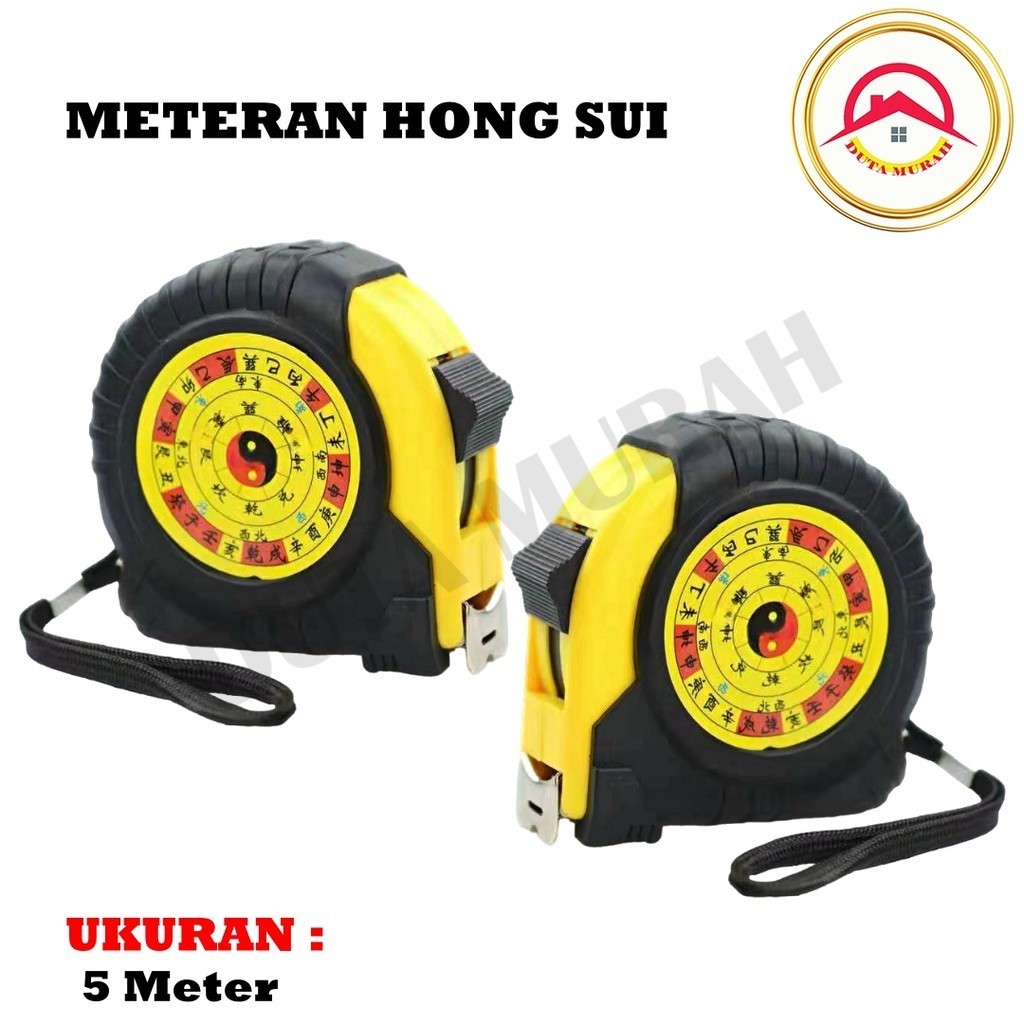 Jual Meteran Roll 5m Hongshui Fengshui Meteran Bangunan 5 Meter ...