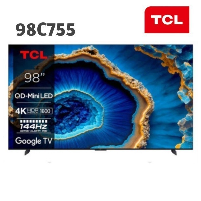 Jual TCL 98C755 QD MINI LED 4K UHD 98 INCH SMART GOOGLE TV DOLBY ATMOS C755 | Shopee Indonesia