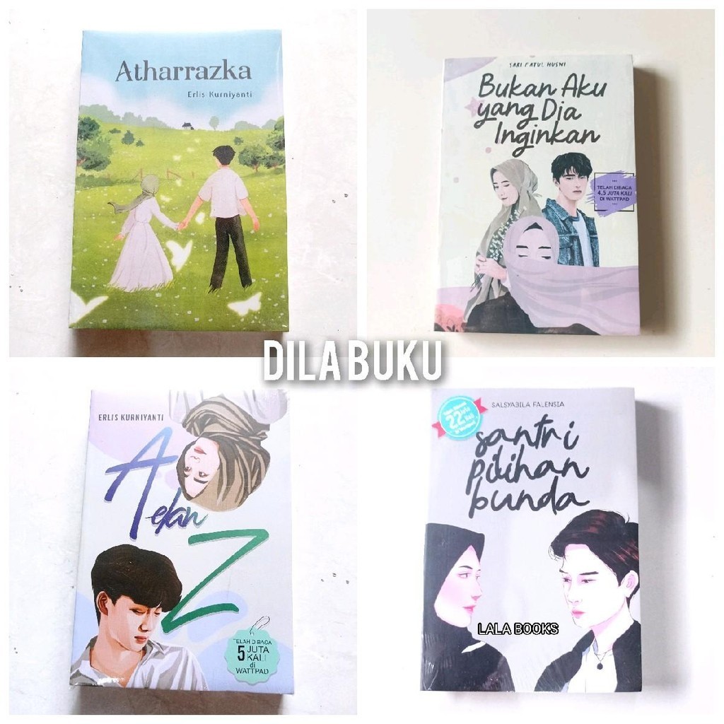 Jual 1 PAKET 4 BUKU NOVEL REMAJA ISLAMI : ATHARRAZKA + BUKAN AKU YANG ...