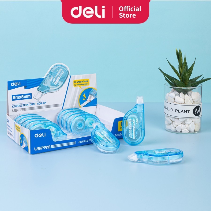 Jual Deli Tipe-X Kertas Correction Tape 6mx5mm - EH08-BX | Shopee Indonesia