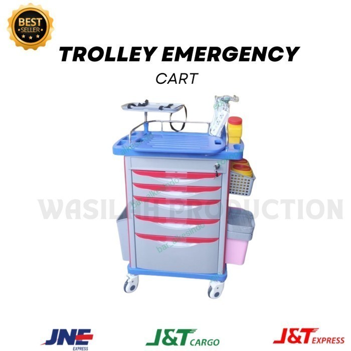Jual TROLLEY EMERGENCY ABS || HOSPITAL EMERGENCY TROLLEY ABS ...